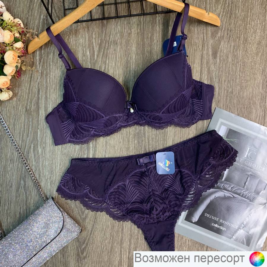 Купить комплект женского нижнего белья: бюстгальтер и трусы арт ...